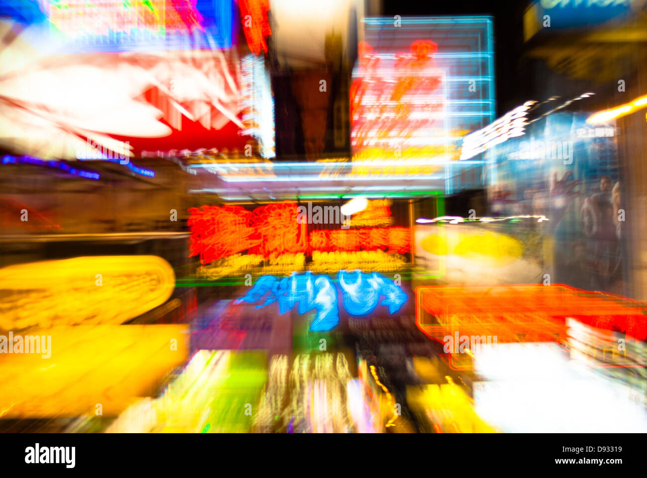 Neon signs blur hi-res stock photography and images - Alamy