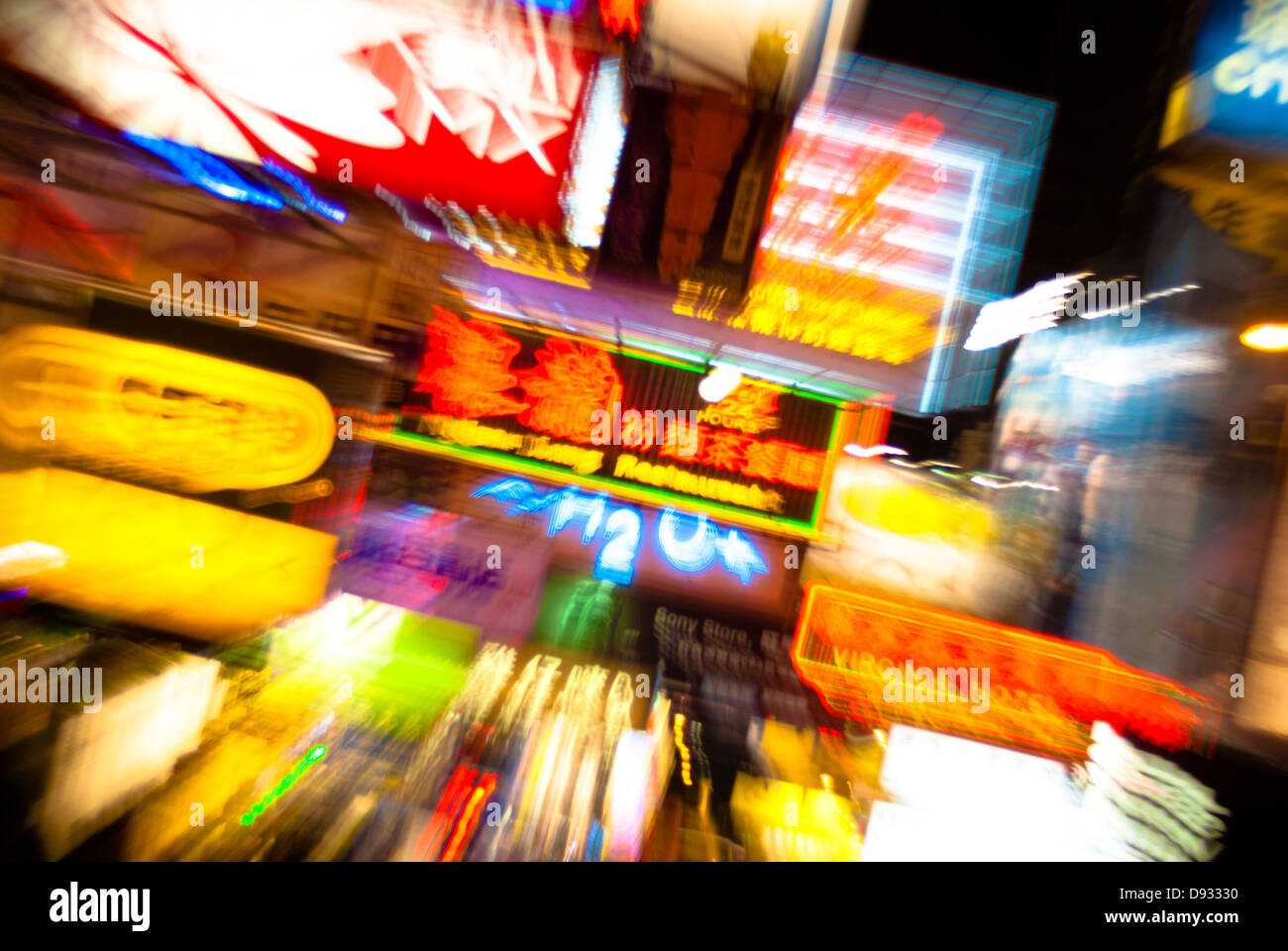 Neon signs blur hi-res stock photography and images - Alamy