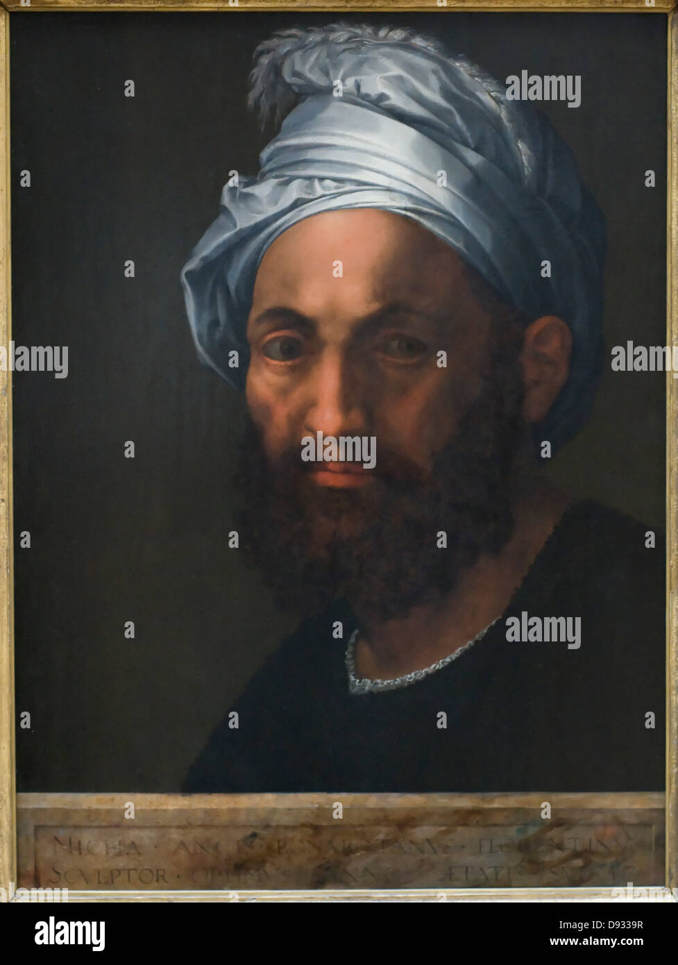 Baccio Bandinelli Portrait of Michelangelo 1522 Paris - Louvre Museum ...