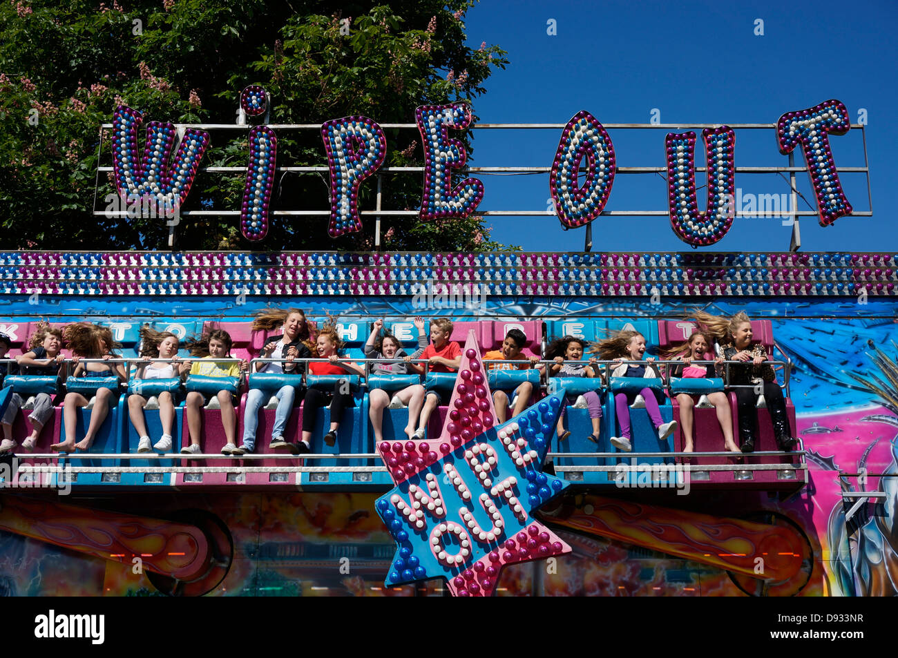 Wipe out thrill ride hi-res stock photography and images - Alamy