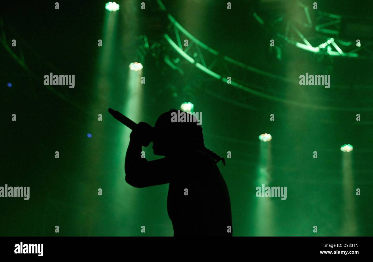 Nuerburg, Germany, 8 June 2013. Singer of the British band 'The Prodigy ...