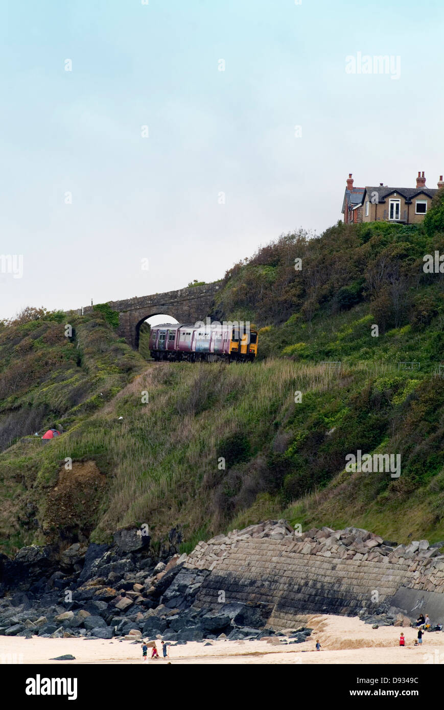 A train, Cornwall, England Stock Photo - Alamy