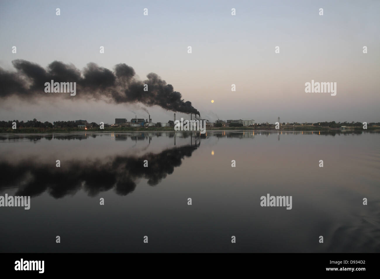 Sugar factory on the River Nile Stock Photo - Alamy