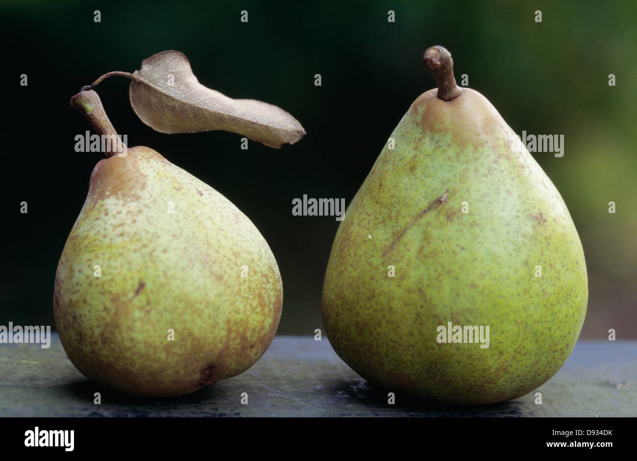 Pears placed on surface Stock Photo - Alamy