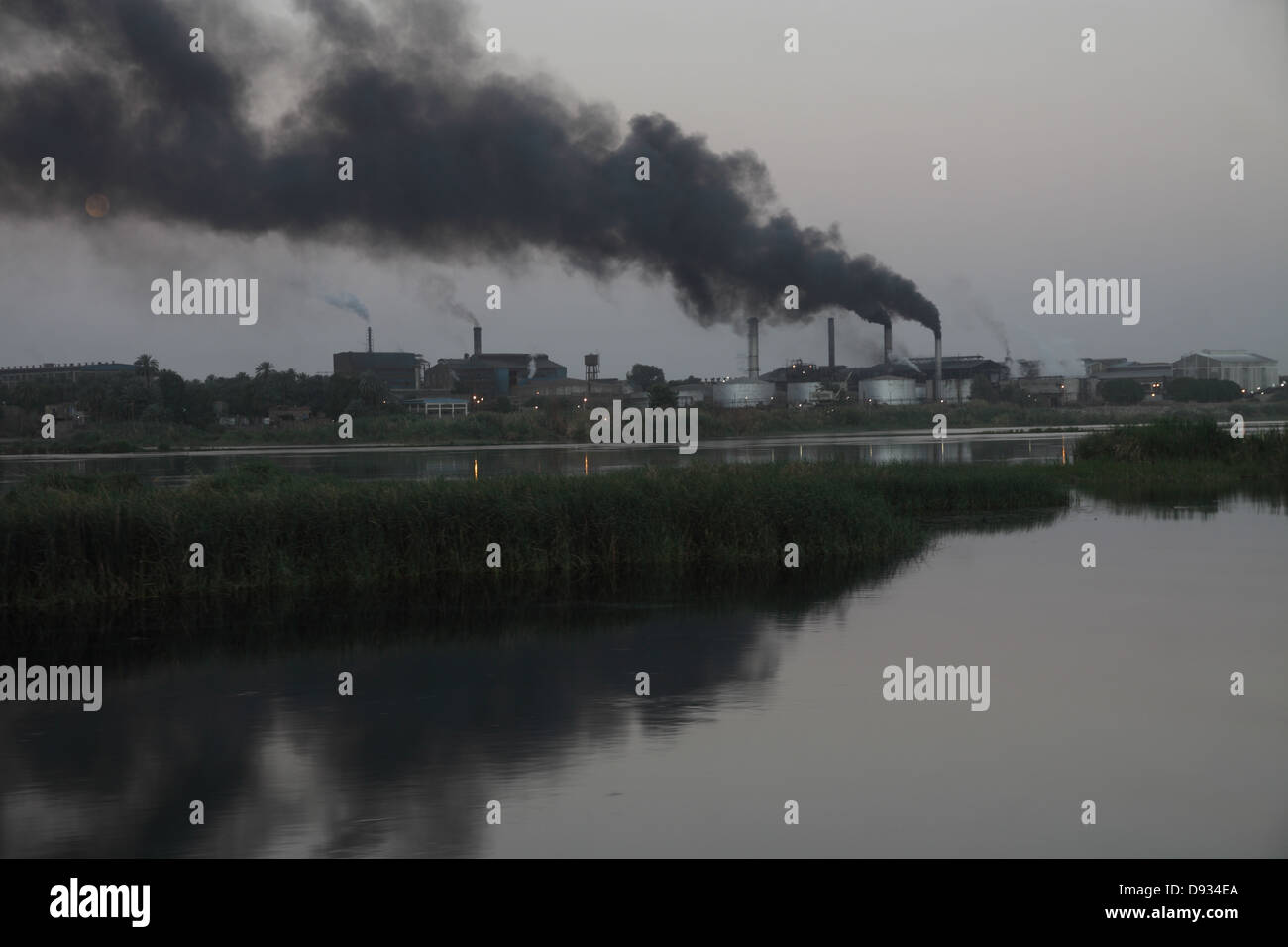 Sugar factory on the River Nile Stock Photo - Alamy
