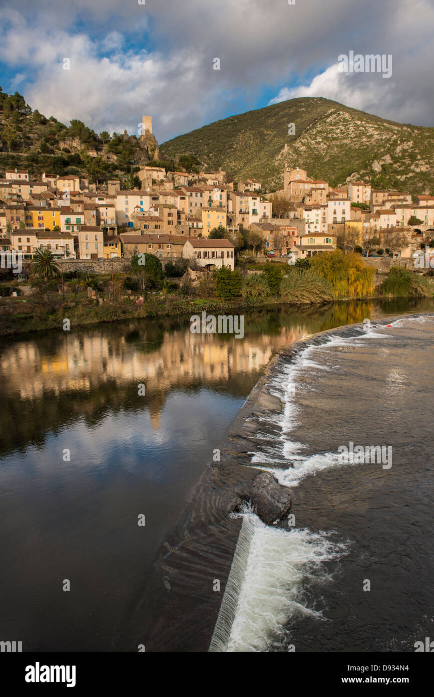 France herault roquebrun village orb hi-res stock photography and images - Alamy