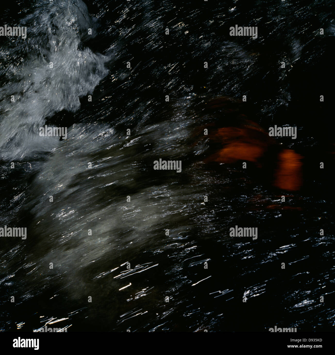 Streaming water, elevated view, close-up Stock Photo - Alamy
