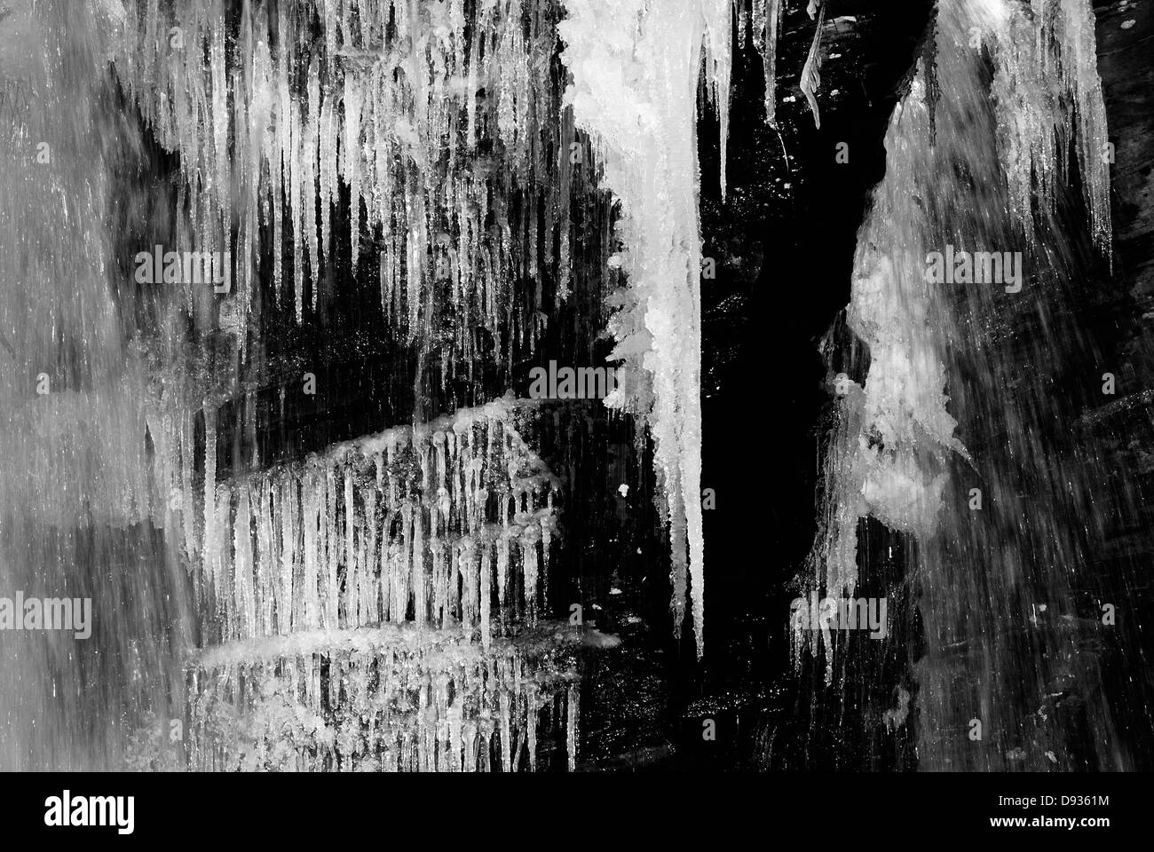 Sunny waterfall Black and White Stock Photos & Images - Alamy