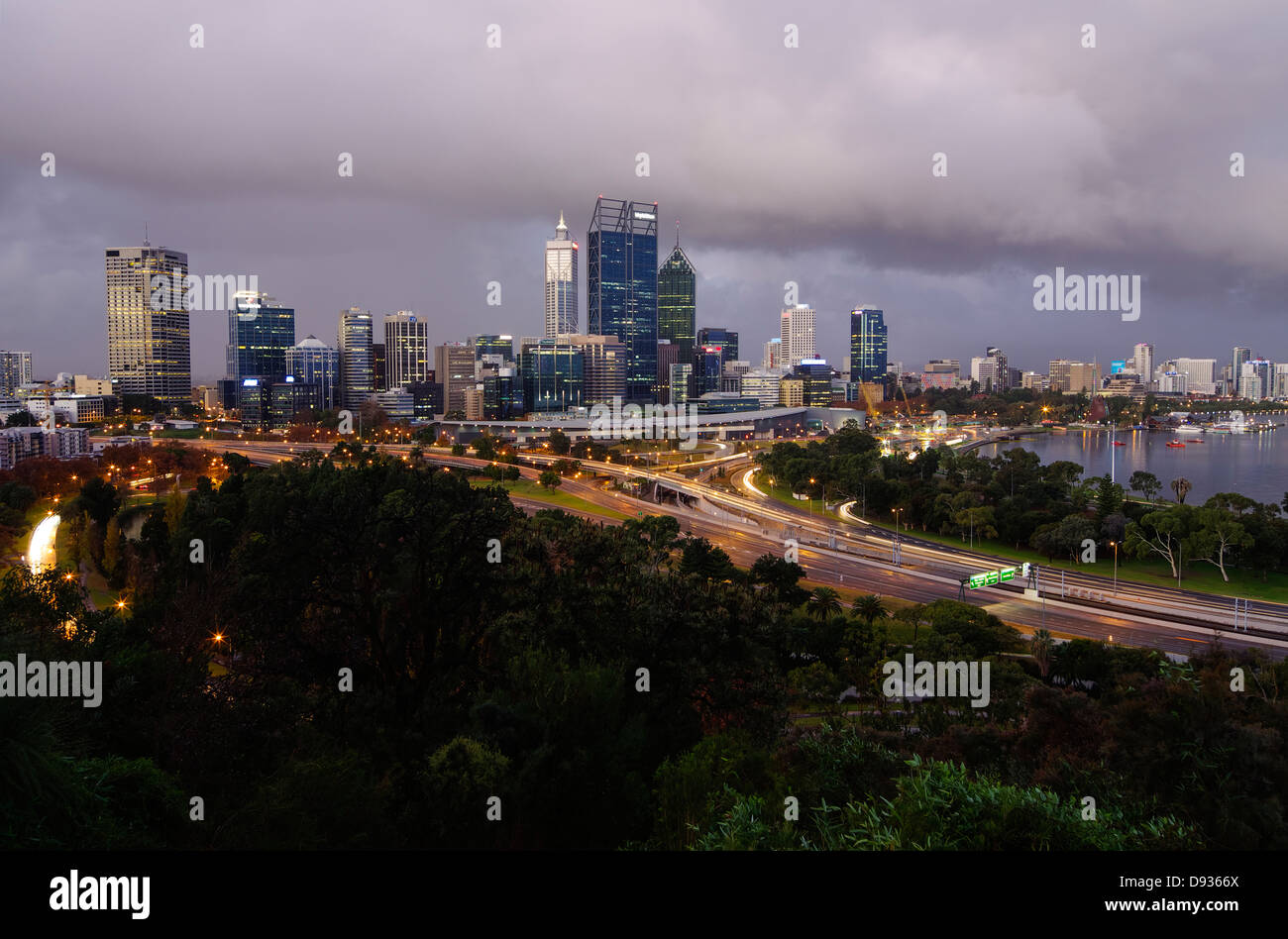Perth cbd from kings park hi-res stock photography and images - Alamy