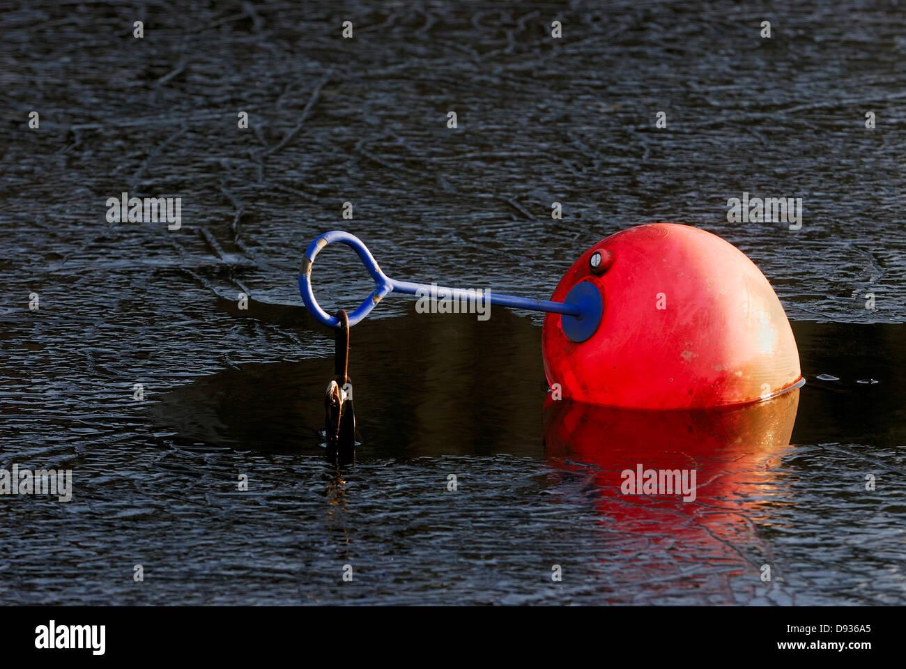 A red buoy Stock Photo - Alamy
