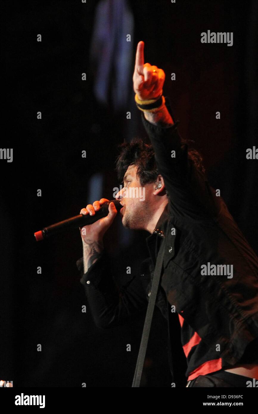 Nuerburg, Germany, 8 June 2013. The front man of the US punk-rock band ...