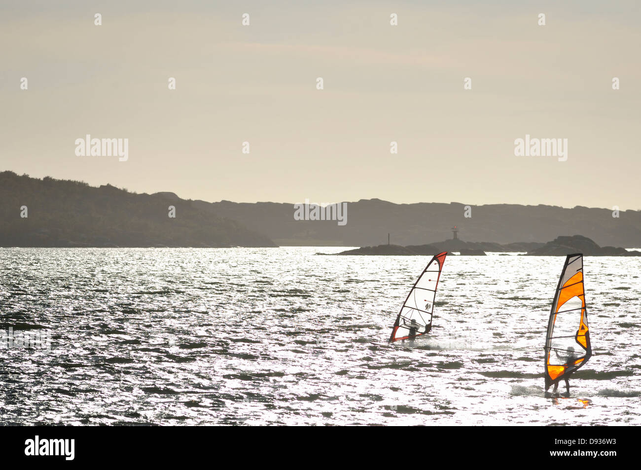 Windsurfer on the horizon hi-res stock photography and images - Alamy