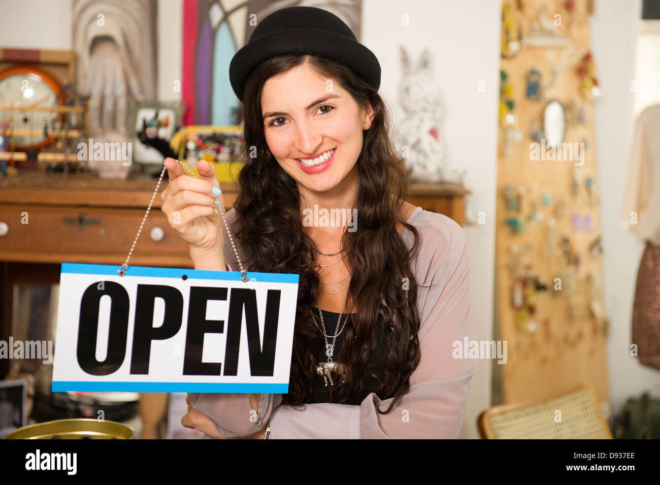 Hat Shop Sign High Resolution Stock Photography and Images - Alamy