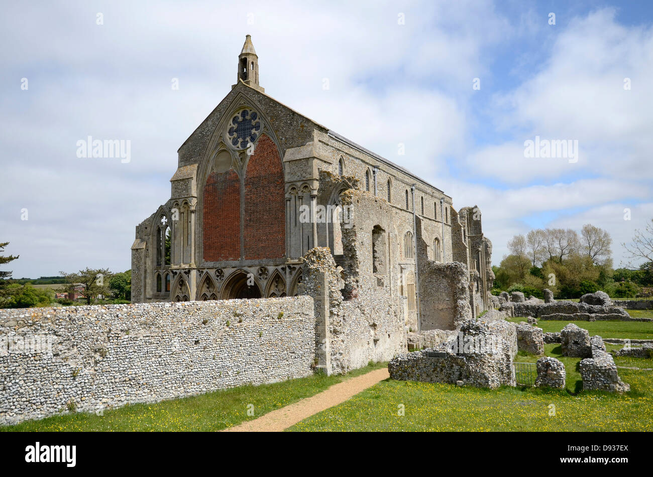 Binham Priory, in the village of Binham in north Norfolk Stock Photo ...
