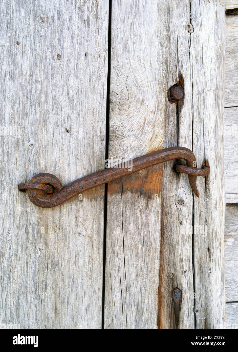 A rusty hasp on a door Stock Photo - Alamy