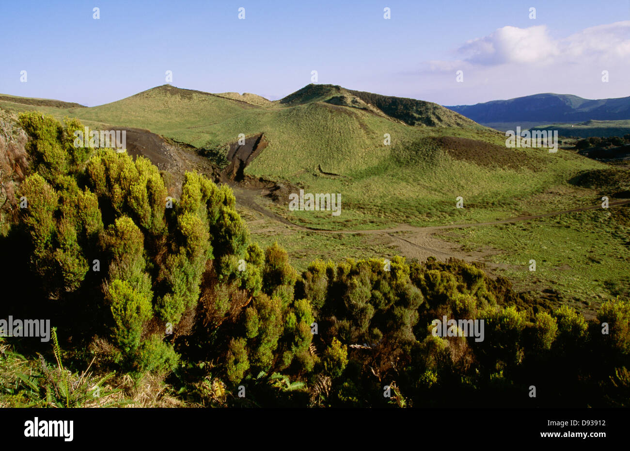 View of volcanic hills Stock Photo - Alamy