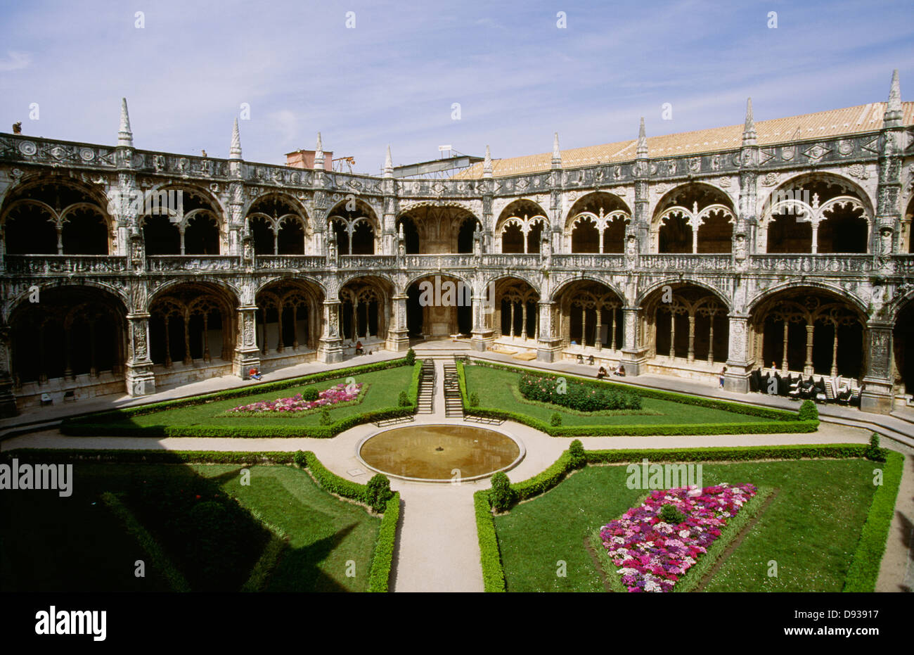 View of convent with garden Stock Photo - Alamy