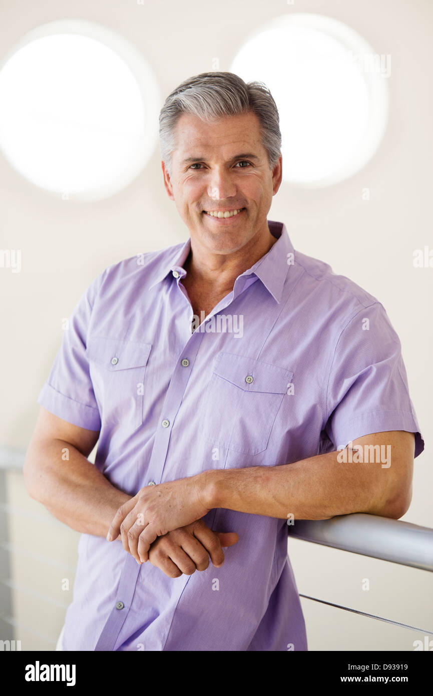 Posing on the banister hi-res stock photography and images - Alamy