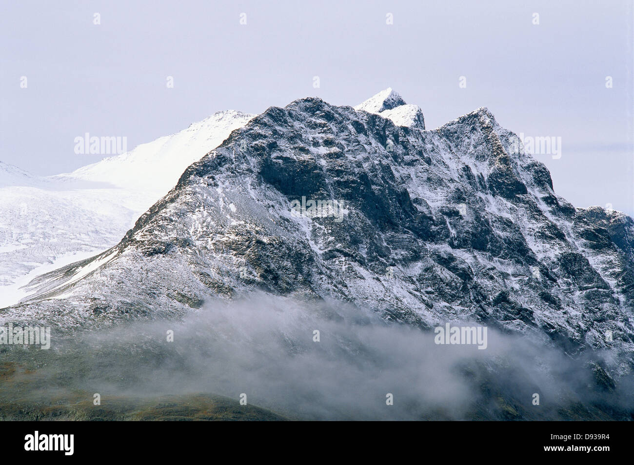 Mountain-peak in Sarek nationalpark Stock Photo - Alamy