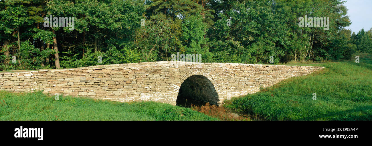 A stone bridge with a vault Stock Photo - Alamy