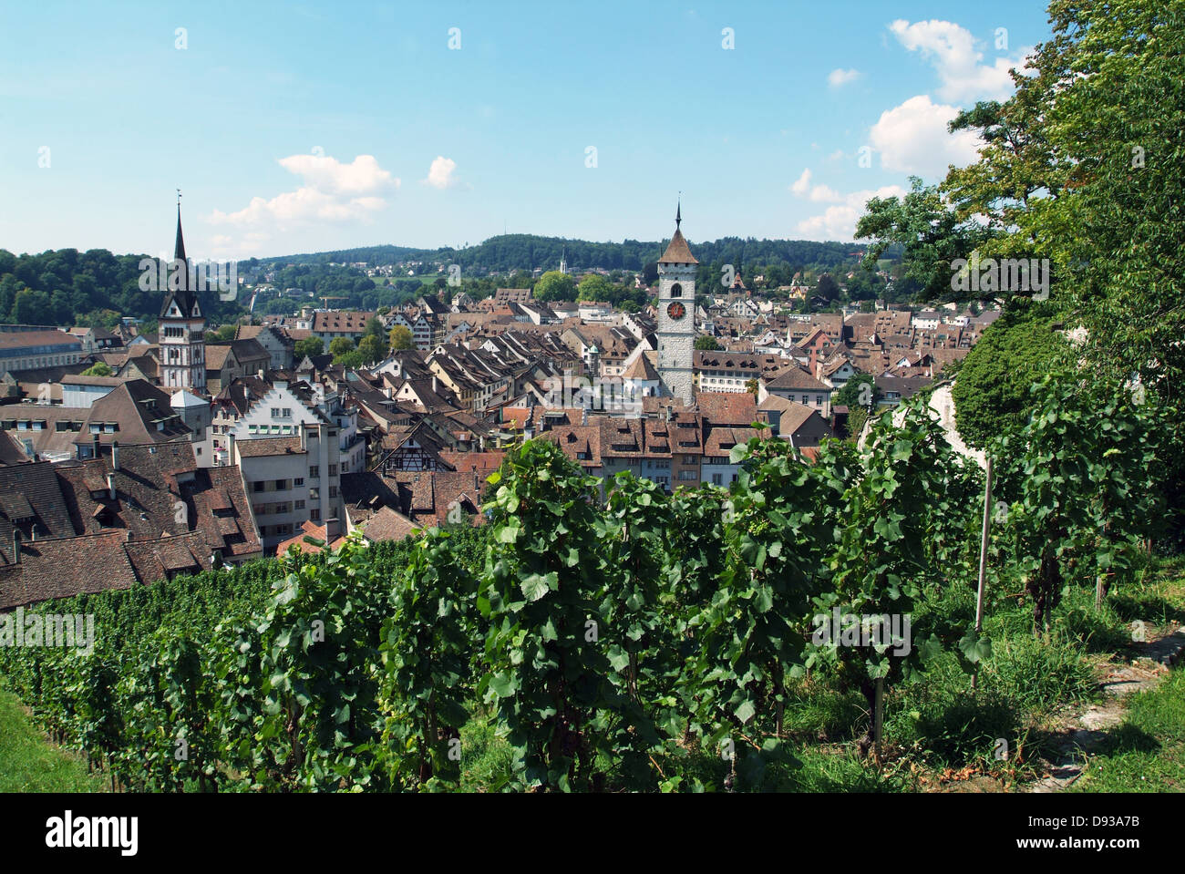 The old town of Schaffhausen on Switzerland Stock Photo - Alamy