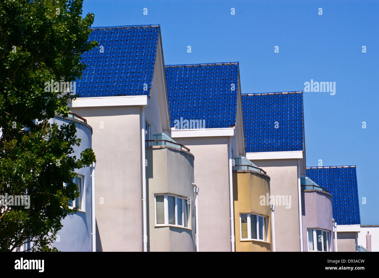 Mediterranean House Blue Roof PlanStyles