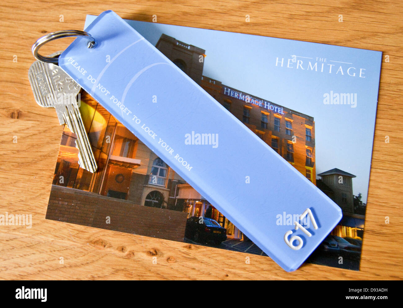 Key to room 617 of the Victorian hermitage Hotel, Exeter Road ...