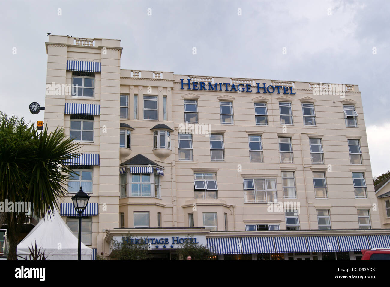 Frontage of Victorian Hermitage Hotel, Exeter Road, Bournemouth, Dorset ...