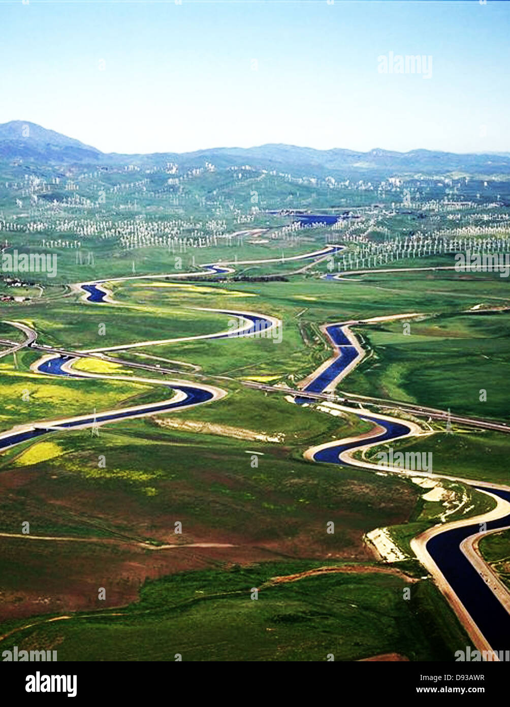 This image shows the Delta-Mendota Canal Intertie, a significant water ...