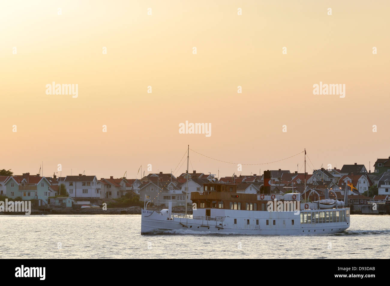 Steamboat in Bohuslan, Sweden Stock Photo - Alamy