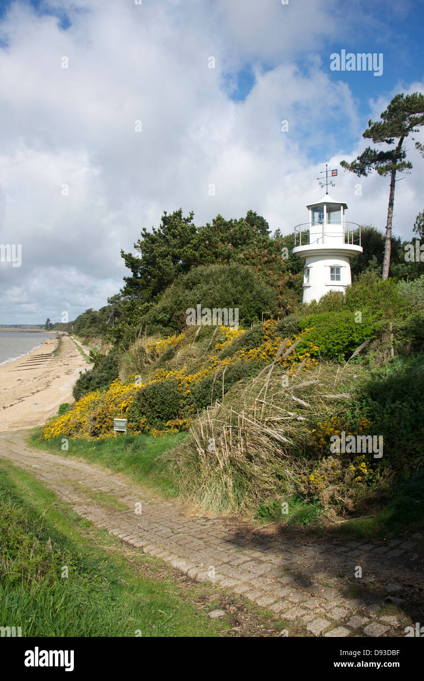 Lepe Lighthouse Hampshire UK Stock Photo - Alamy