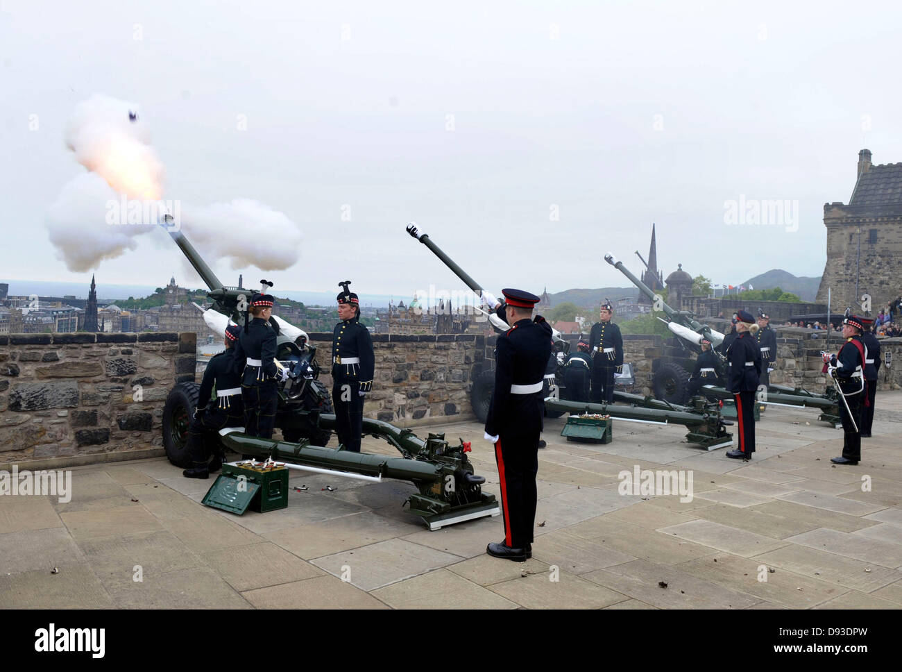 21-Gun Royal Salute ceremony at Mills Mount Battery to mark the Duke of ...