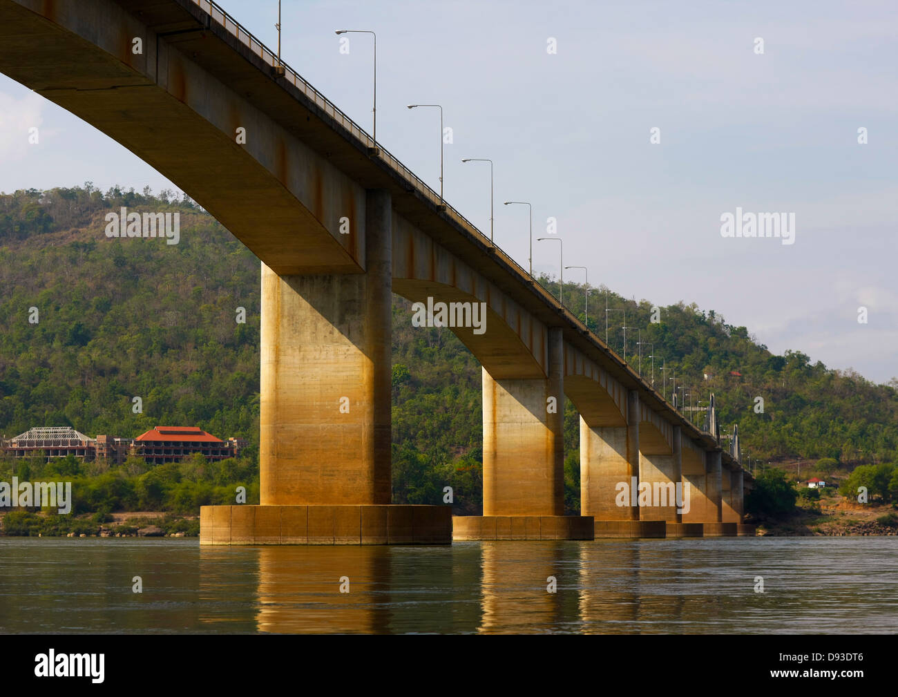 Bridge Over Mekong River, Phonsaad, Laos Stock Photo - Alamy