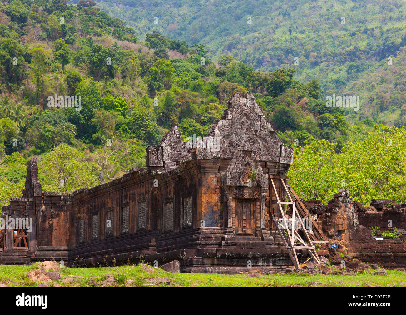 Wat Phu Khmer Temple, Champasak, Laos Stock Photo - Alamy