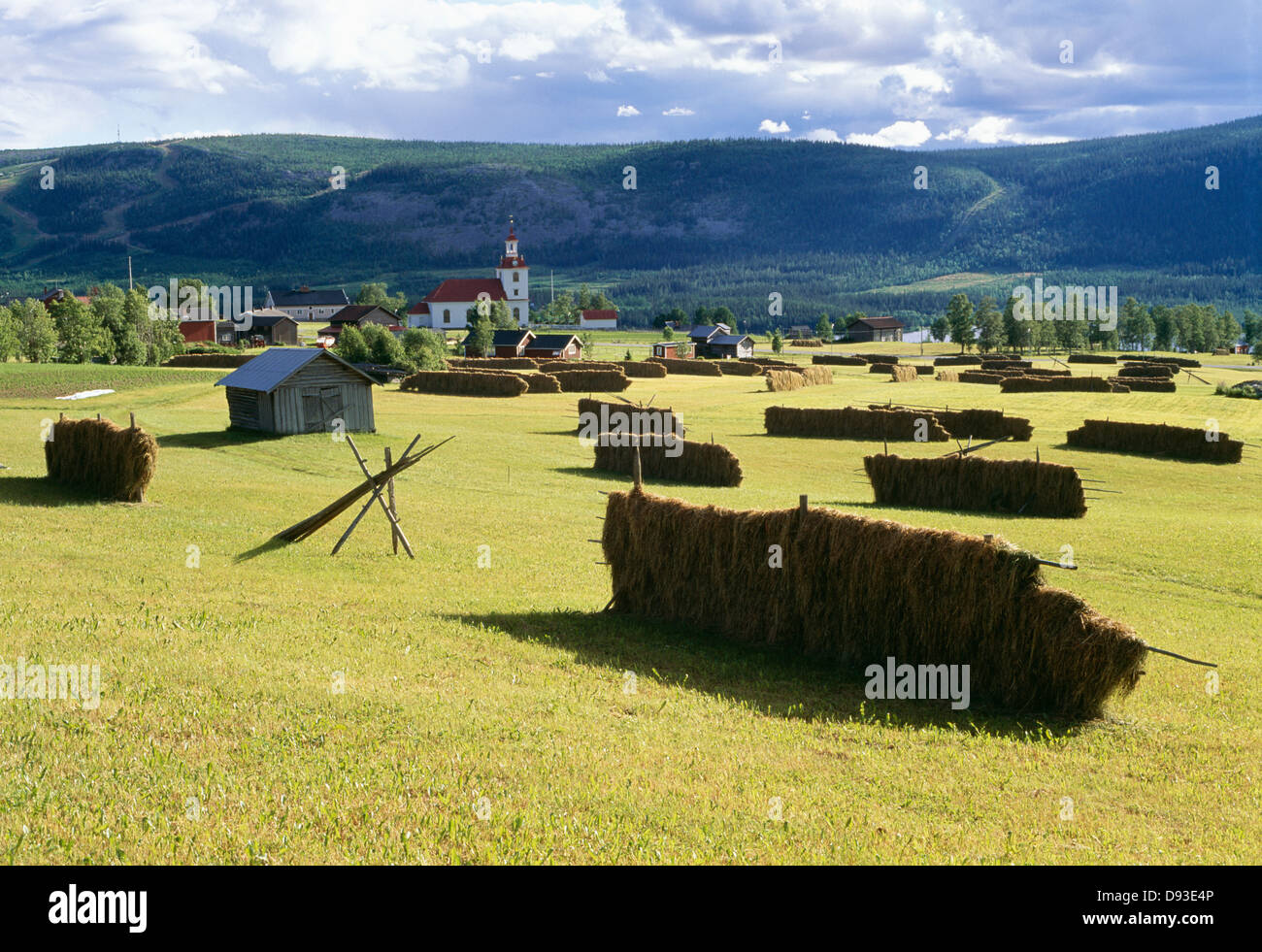 Hay drying racks hi-res stock photography and images - Alamy