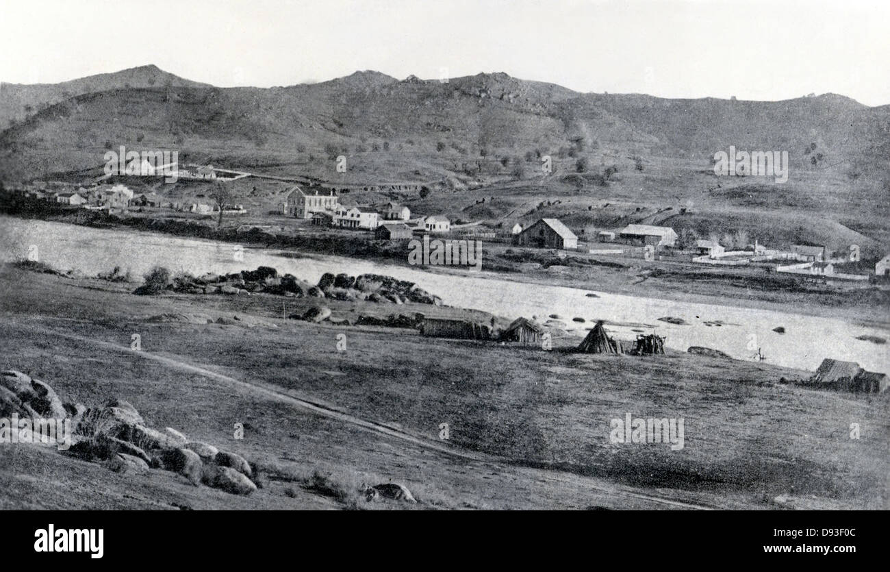 The Friant Dam, completed in 1870, is featured in this image ...