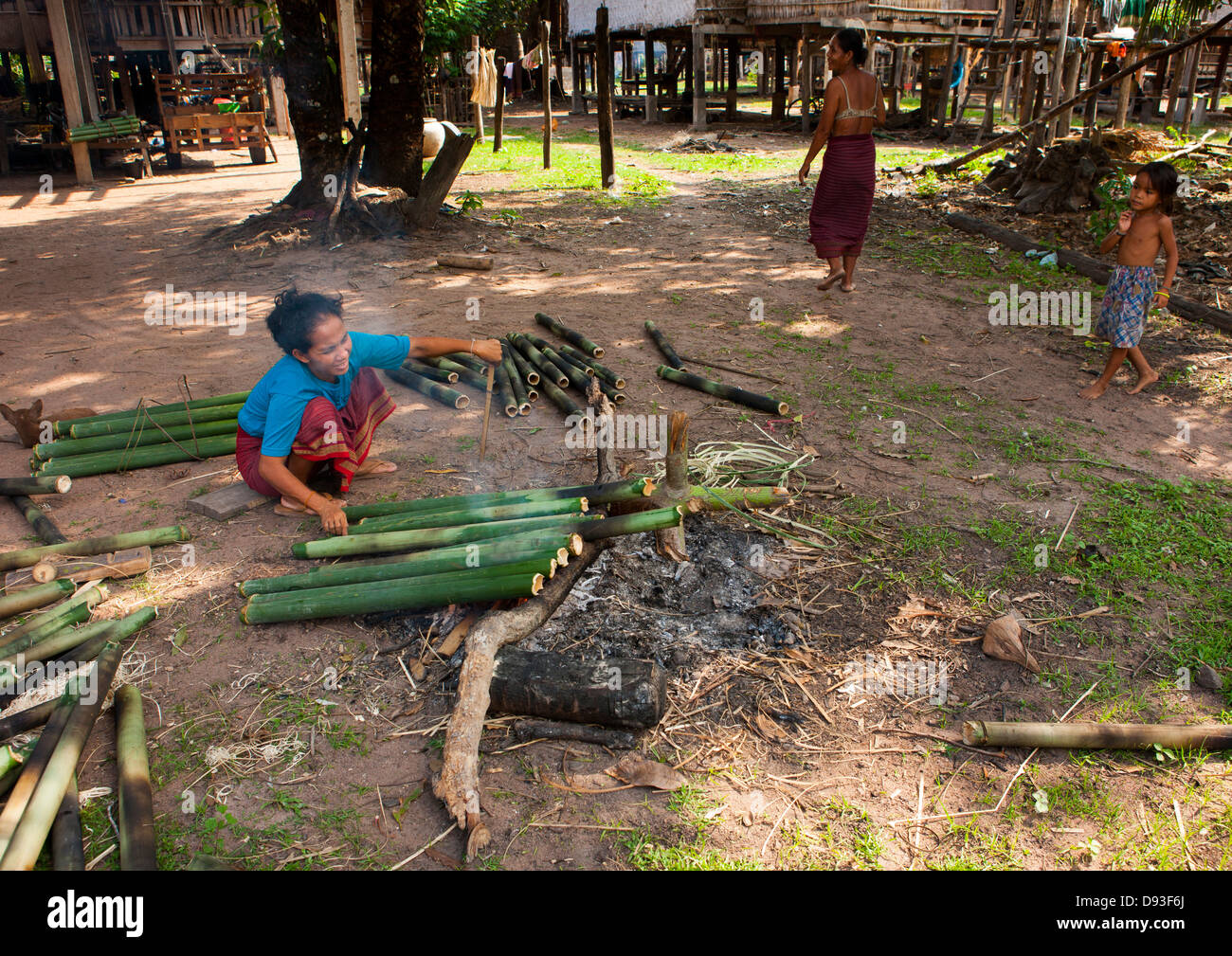 Woman making fire hi-res stock photography and images - Alamy