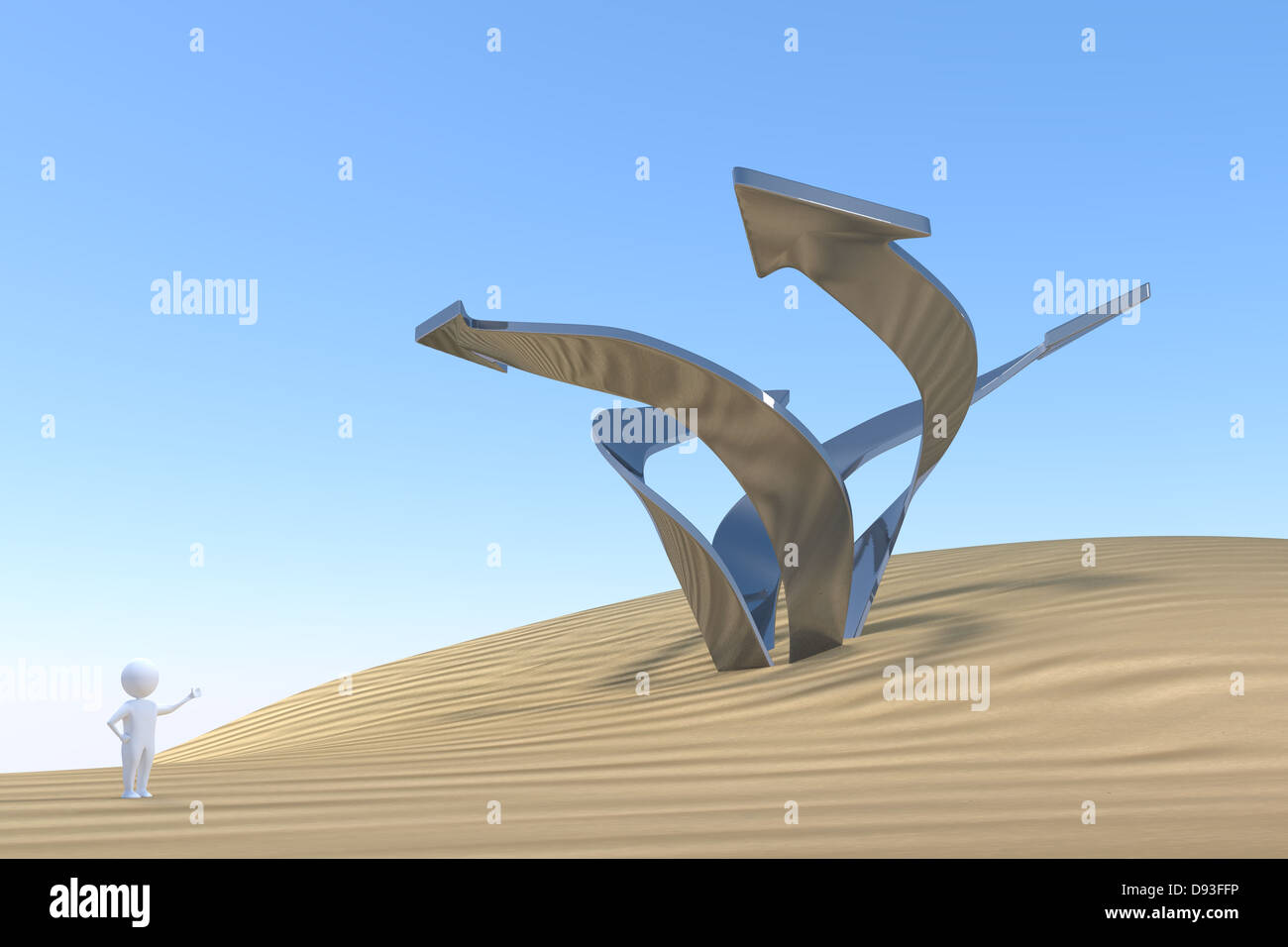 3D Man - Imagination Stock Photo - Alamy