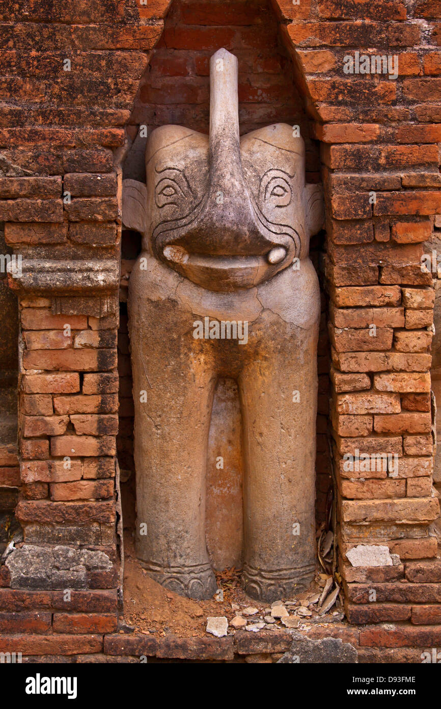 The rarely visited LAW KAHTIKEPAN temple complex boast an elephant ...