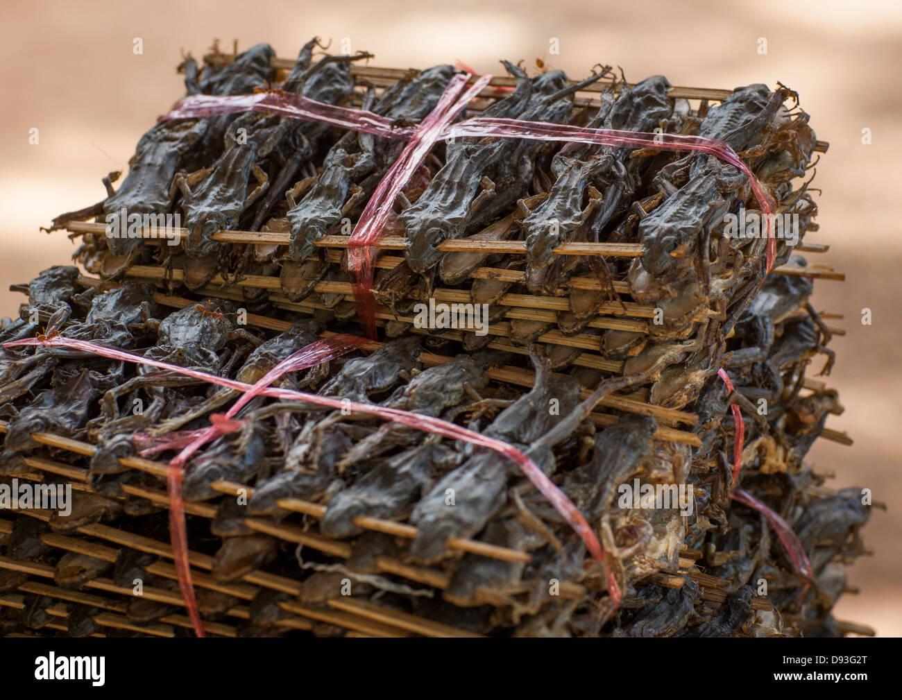 Dried Frogs, Don Khong Island, Laos Stock Photo - Alamy