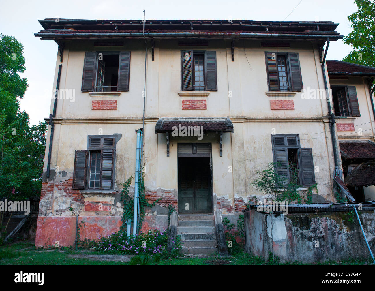 Old Colonial House, Don Khong Island, Laos Stock Photo - Alamy