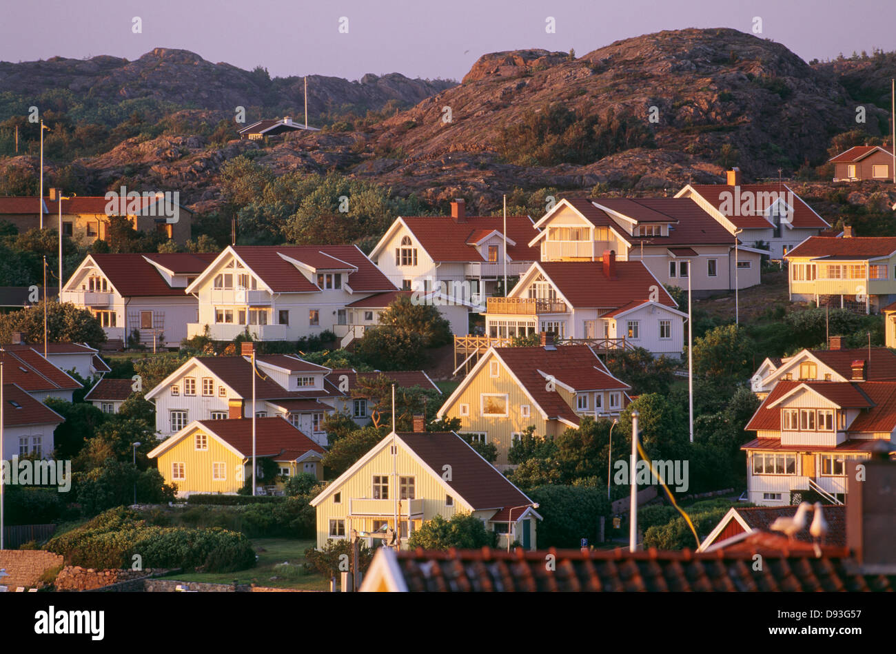 Village houses on foreground hi-res stock photography and images - Alamy