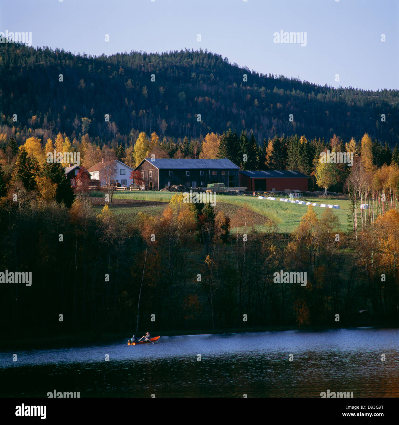 View of rowing boat, elevated view Stock Photo - Alamy