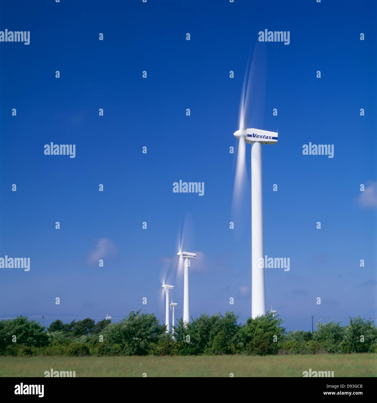 Wind turbines spinning Stock Photo - Alamy