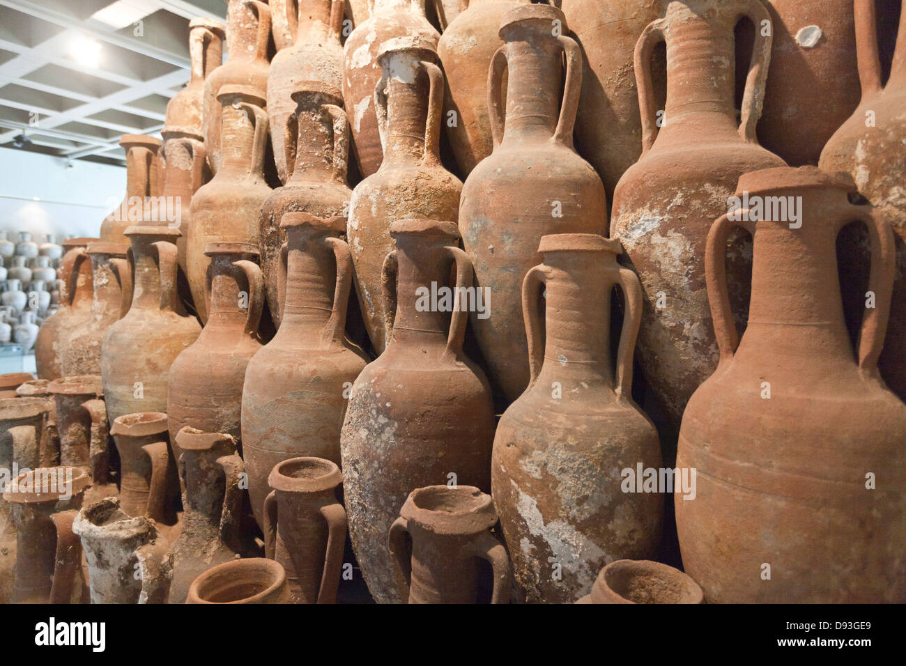 Unfinished clay pots in studio Stock Photo - Alamy