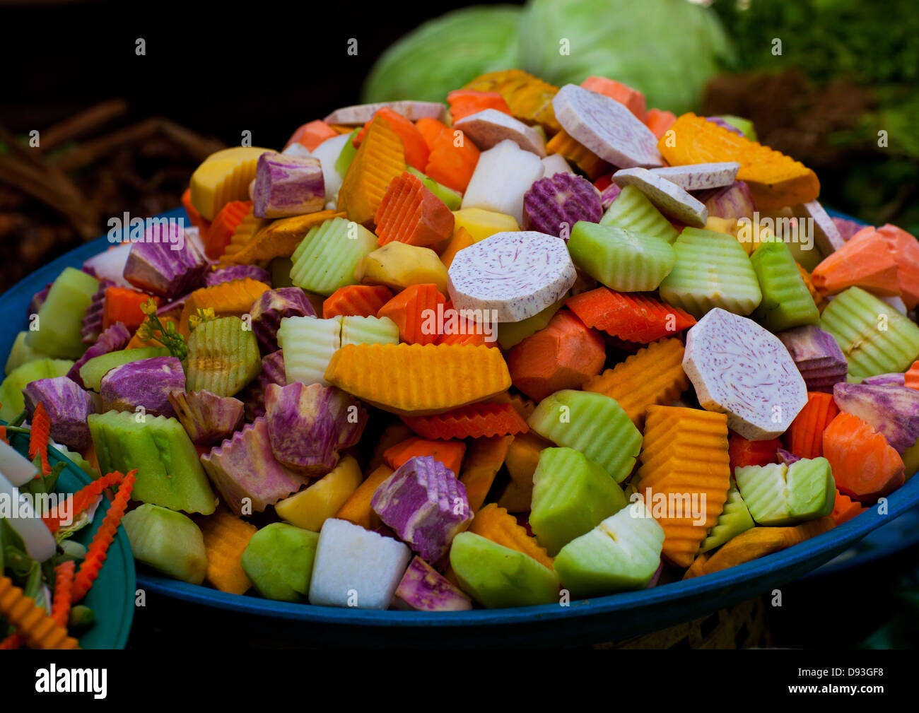 Vegetables In A Market, Pakse, Laos Stock Photo - Alamy