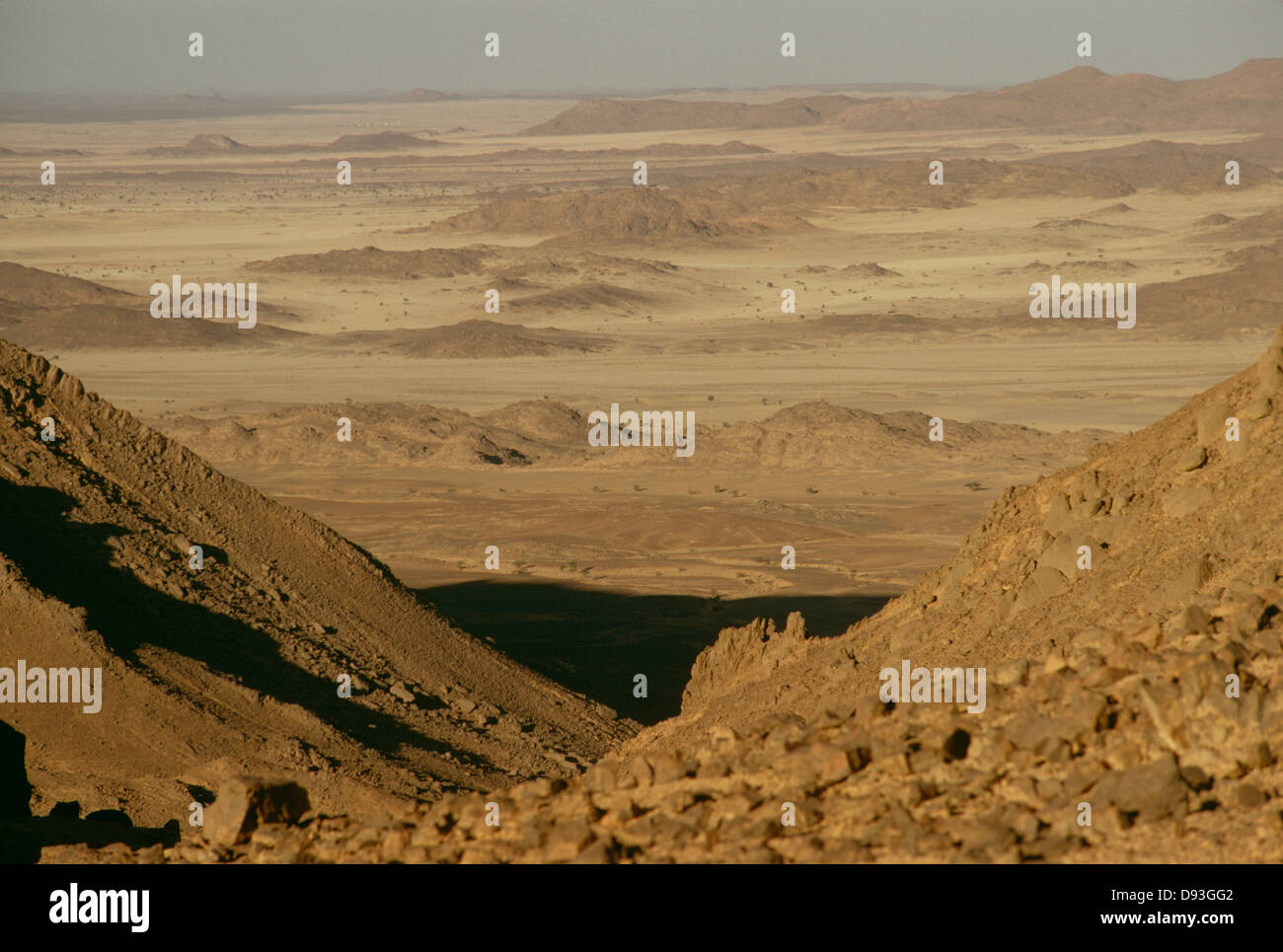 View of barren landscape Stock Photo - Alamy