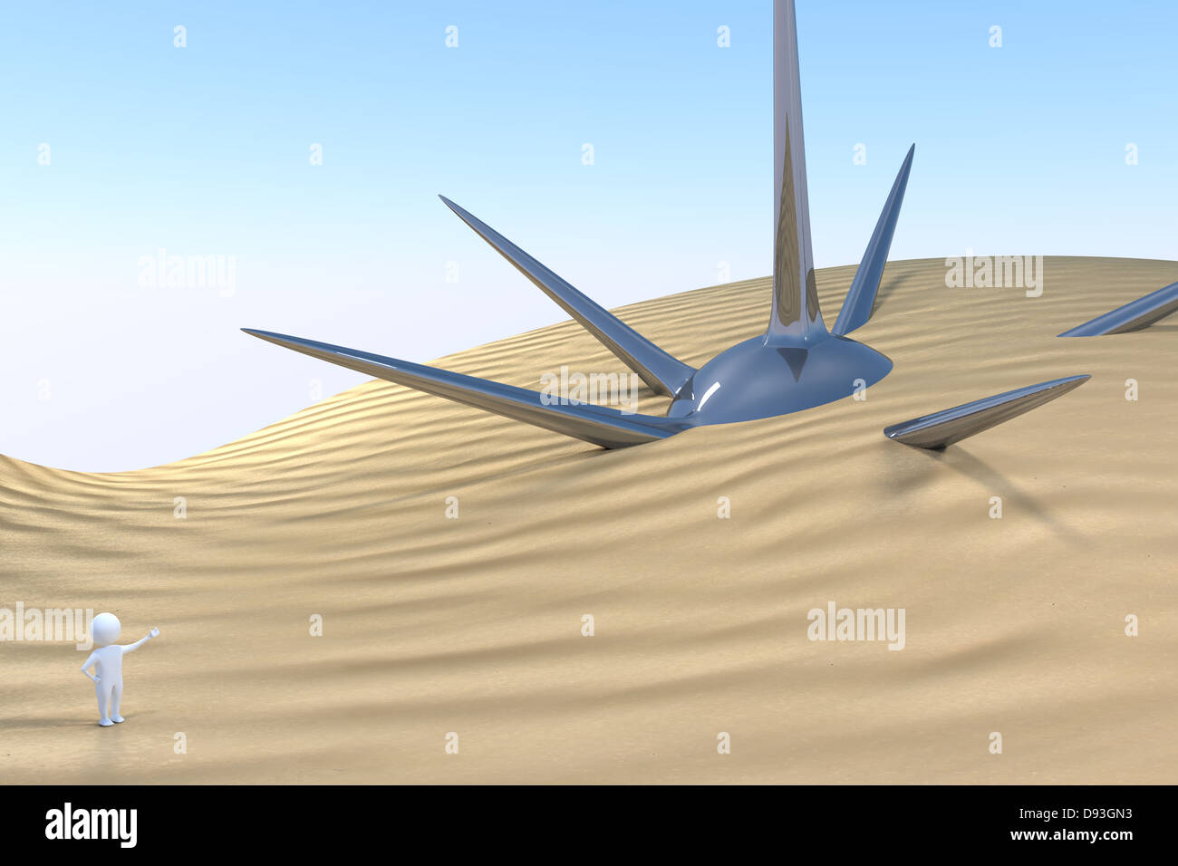 3D Man - Dangerous Discovery Stock Photo - Alamy