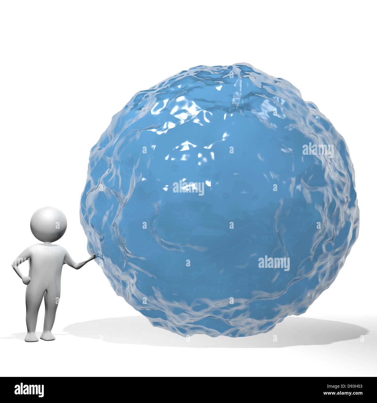 3D Man - Water Stock Photo - Alamy