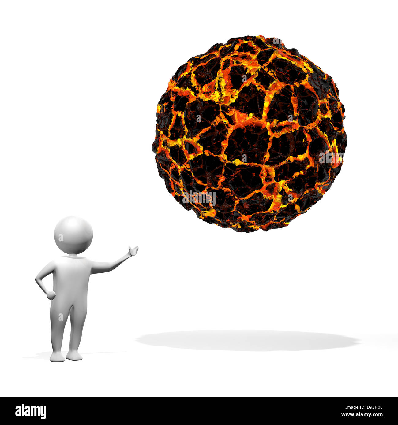 3D Man - Magma Stock Photo - Alamy